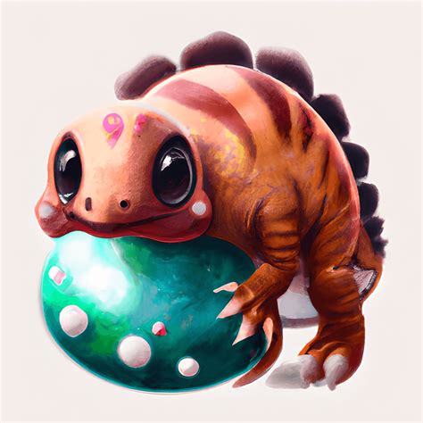 Bob Byerleys Parasaurus Kawaii Chibi · Creative Fabrica