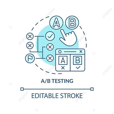 Ab Testing Turquoise Concept Icon Content Testing Illustration Vector Content Testing