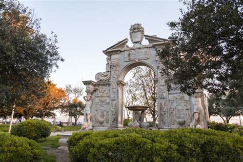 Villa Comunale Park In Naples Italy Editorial Stock Image Image Of