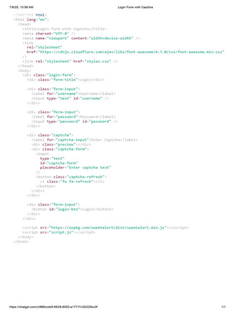 Login Form Source Code Pdf
