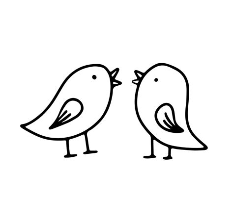 Bird Clipart Black And White