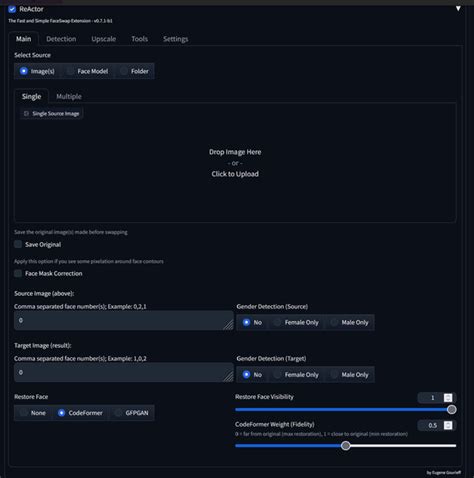 Face Swapping With ReActor