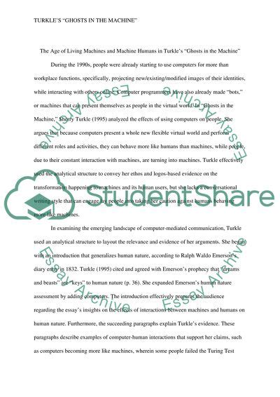 Textual Analysis Assignment Example Topics And Well Written Essays