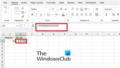 How To Use The Tan Function In Excel