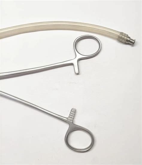 Stainless Steel Laparoscopic Dye Injector Gynecology Reusable Surgical