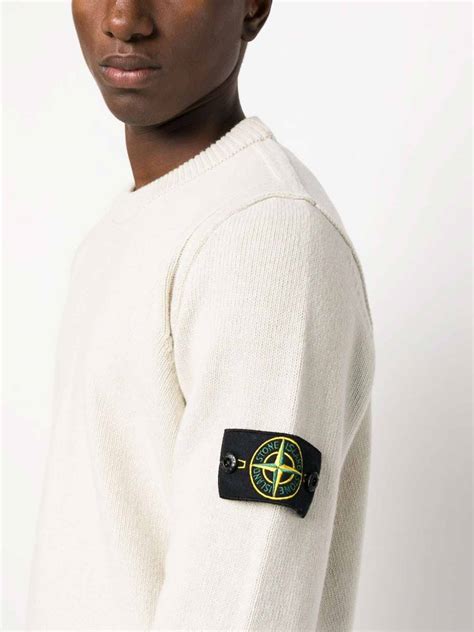 Crew Necks Stone Island Compass Patch Crew Neck 7915508a3v0097