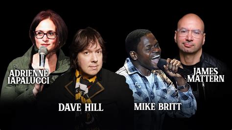 Mike Britt James Mattern Dave Hill Adrienne Iapaluccii New York Comedy Club Stamford