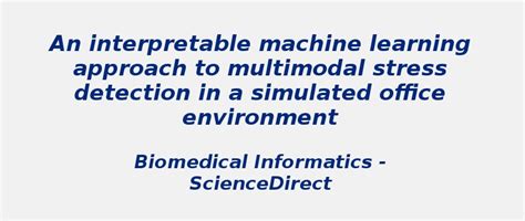 Multimodal Stress Detection In Simulated Office Environment S Logix