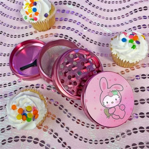 Pink Rabbit Grinder Hello Kitty Grinder 40mm 4 Layer With Etsy