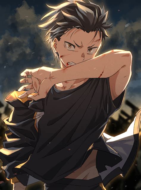 Natsuki Subaru Rezero Kara Hajimeru Isekai Seikatsu Drawn By Yomo