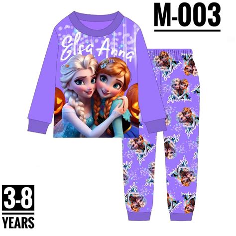 M 003 Elsa And Anna Age 4 Pyjamas Stuch Beddings