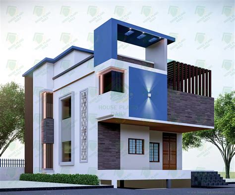 Duplex House Front Elevation