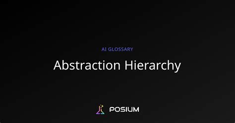 abstraction hierarchy ai glossary by posium