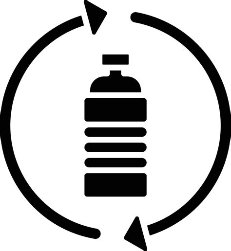 Refillable Water Bottle Vector Icon 30332670 Vector Art At Vecteezy