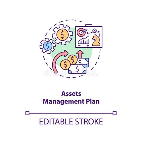 Assets Management Plan Concept Icon Stock Illustration Illustration