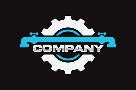 Water Pipe Gear Logo 23018724 Vector Art At Vecteezy