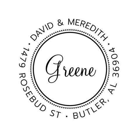 Dotted Circle Custom Stamp Paper Source