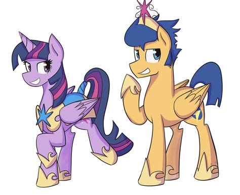 Twilight Sparkle And Flash Sentry By Blackswhites On Deviantart