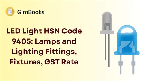 Hsn Code 9405 For Led Lights Gst Rate Explained