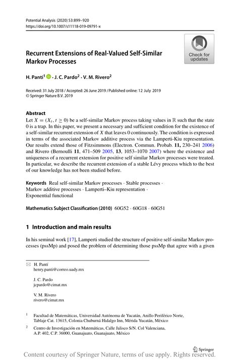 Recurrent Extensions Of Real Valued Self Similar Markov Processes