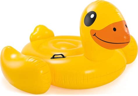 Badeend Intex Opblaasbare Eend Duck Luchtbed Bol