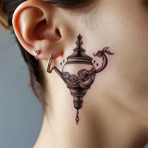 Genie Lamp Tattoo Meaning Symbolism 71 Designs Hbtat2