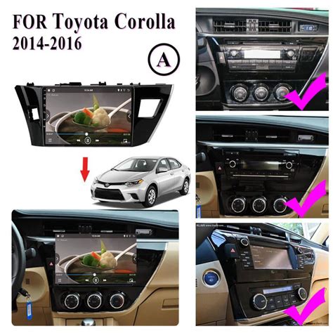 Double Din Android13 Car Radio Stereo For Toyota Corolla Ralink 2014 2