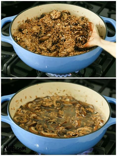 Farro Risotto With Mushrooms Recipe The Nutty Scoop From