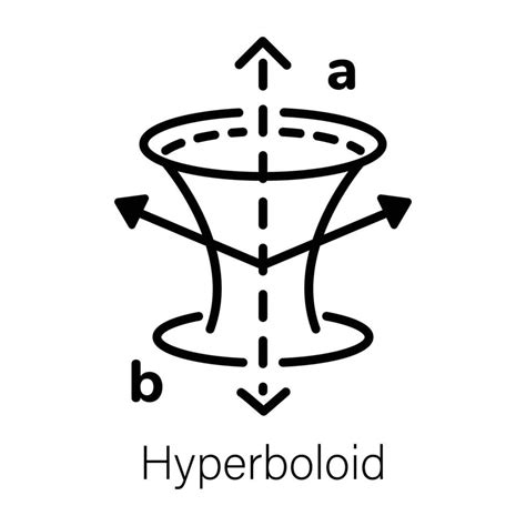Hiperboloide Línea Icono Es Arriba Para Prima Utilizar 46800177 Vector