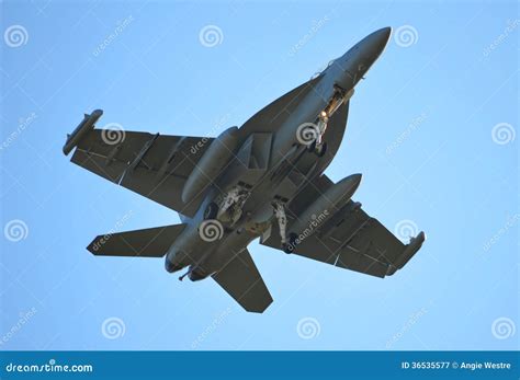 Navy F 18 Stock Image Image Of Aeronautical Airforce 36535577