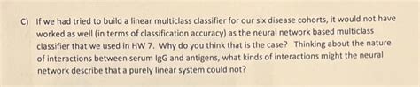 In Homework You Used A Binary Classifier To Chegg