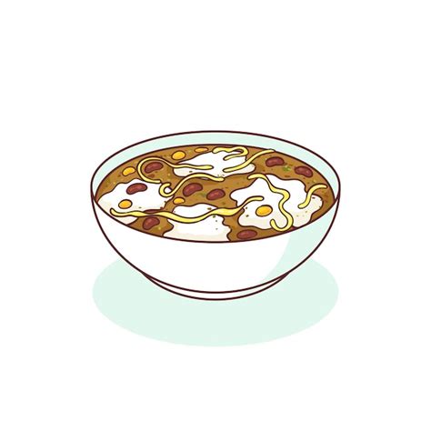 Premium Vector Hand Drawn Ash Reshteh Food