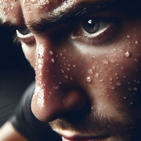 Sweaty Young Man After Fitness Premium Ai Generated Image