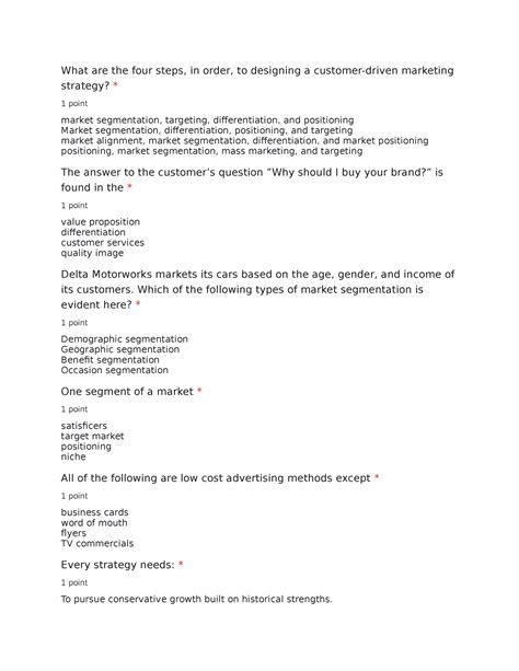 2nd Quiz Businss Strategy And Analysis What Are The Four Steps In