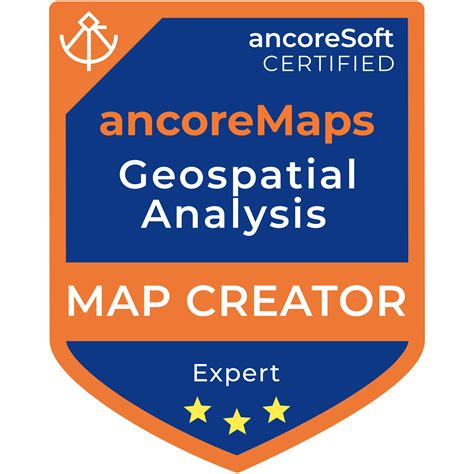 Ancoremaps Geospatial Analysis Map Creator Expert Certificate Credly