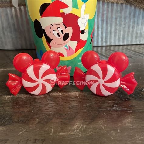Disney Holiday Disney Parks Holiday Mickey Mouse Peppermint Glow Cube Set 2 New Poshmark