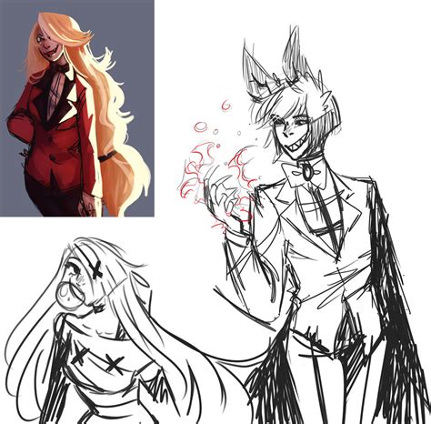 Hazbin Hotel Sketches By Tayaknight57 On Deviantart