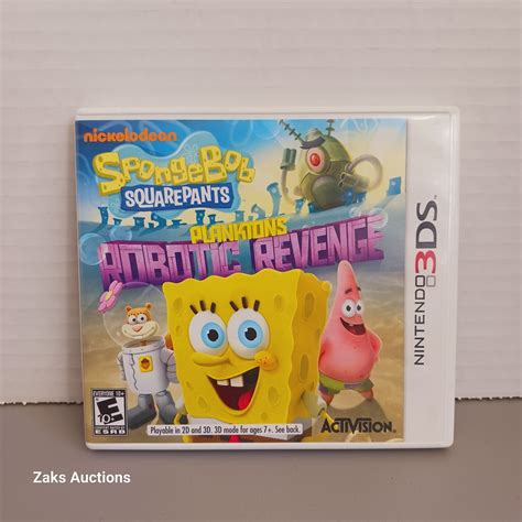 Spongebob Squarepants Planktons Robotic Revenge Nintendo 3ds 2013