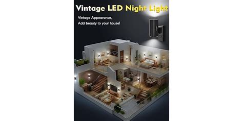 Black Led Dimmable Night Lights