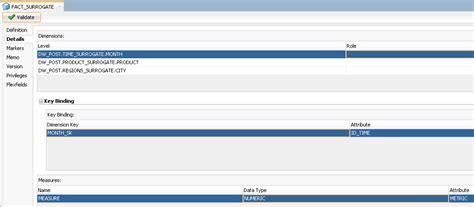 Odi 12c New Features Dimension And Cubes Part 3 Settings For