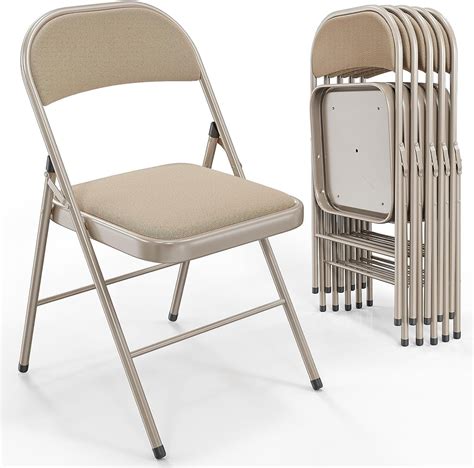 Free Shipping Vingli Folding Chairs With Padded Seats Metal Frame