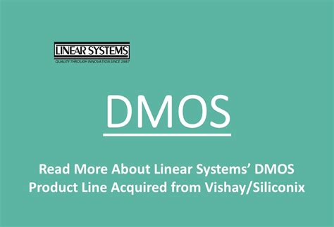 Dmos Product Line