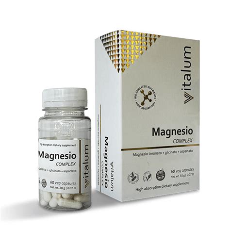 Magnesio Complex X 60 Cápsulas Hg Lab Vitalum Vitaminas Y Minerales