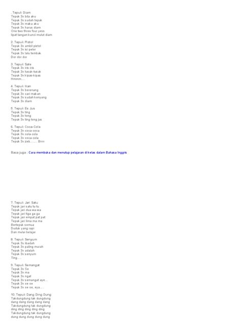Tepuk Diam Pdf