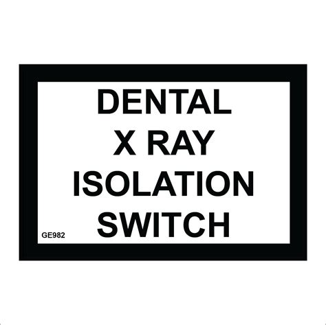 Dental X Ray Isolation Switch Pwdirect