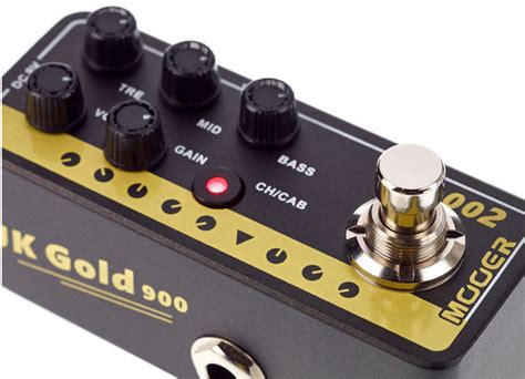 Mooer Micro Preamp 002 Uk Gold 900 Elektrische Preamp