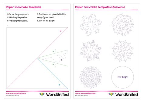 Paper Snowflake Template Printable