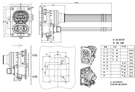Evse Combo 2 Ccs Type 2 Socket Iec 62196 3 Electric Car Vehicle
