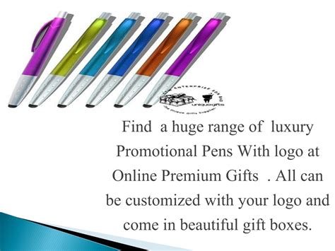 Ppt Promotional Pens Personalized With Your Printed Logo Powerpoint
