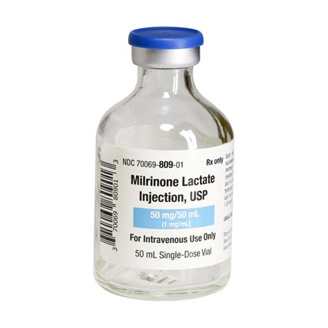 Milrinone Lactate For Injection Usp Somerset Pharma Llc